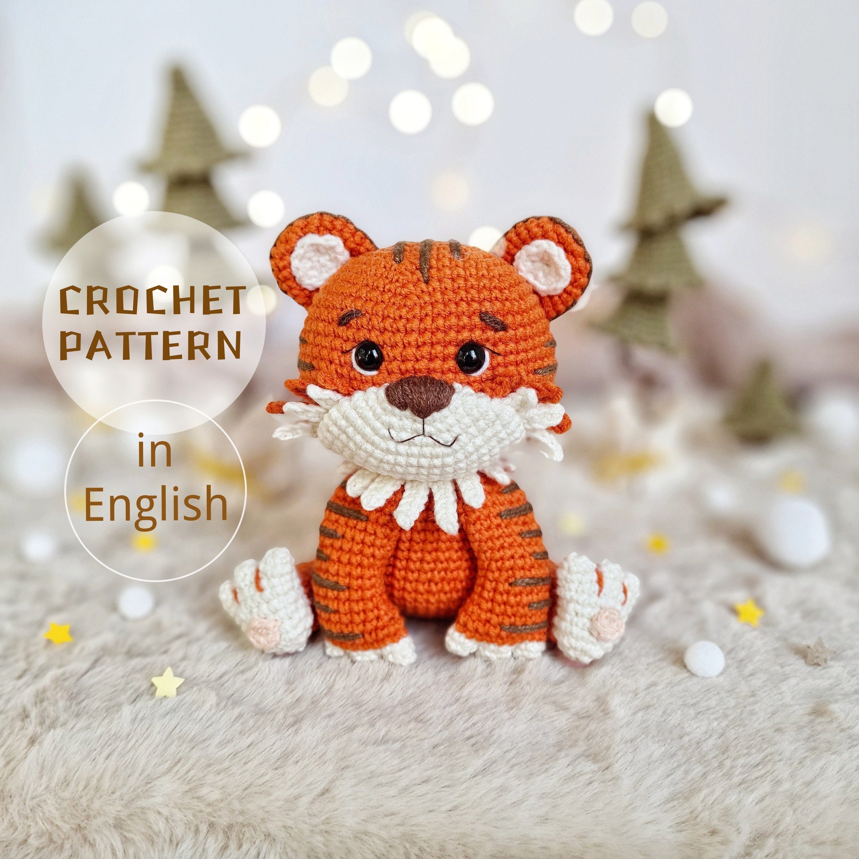 Crochet Tiger. Crochet PATTERN Tiger Crochet Animals Pattern - Etsy