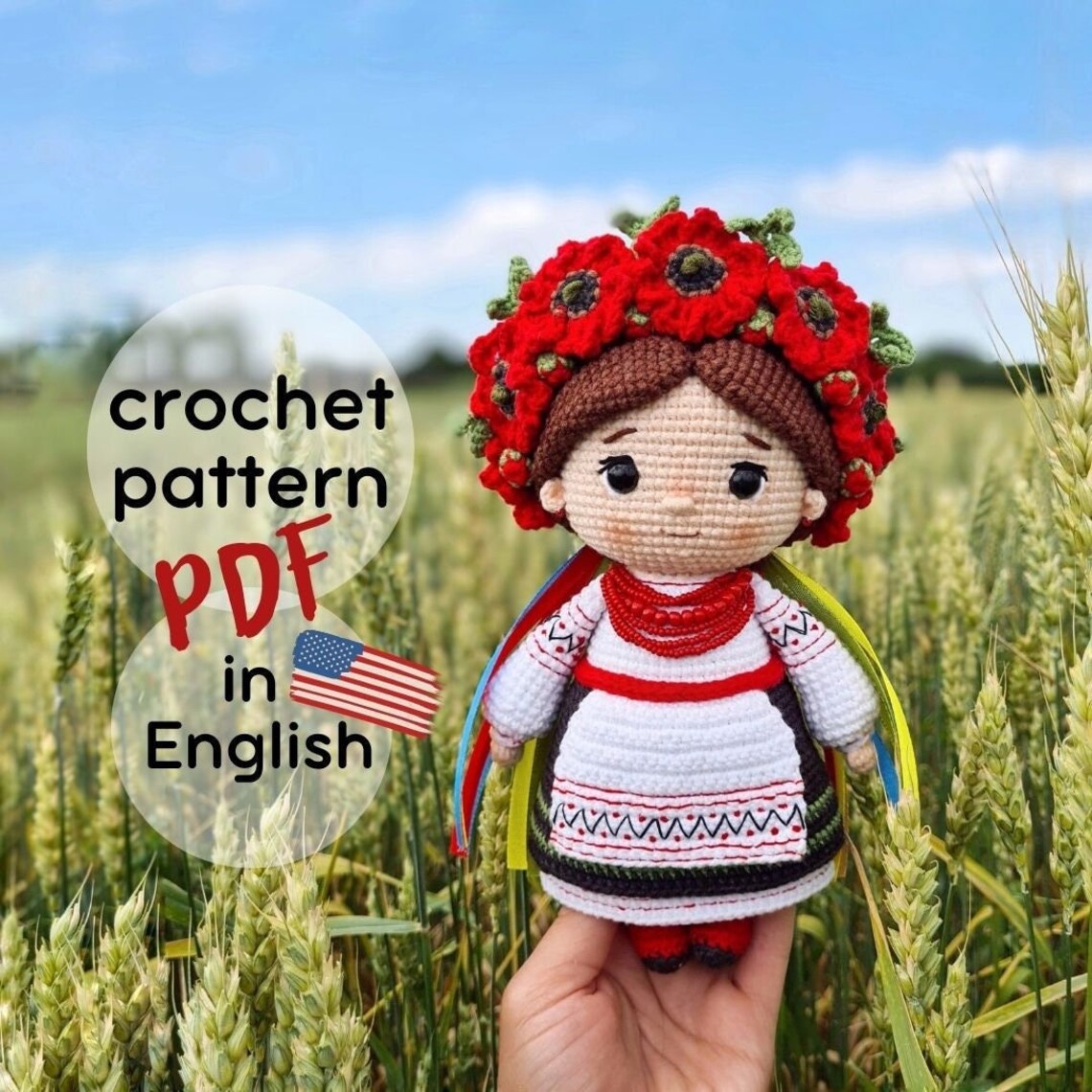 Crochet Pattern PDF. Amigurumi Toys Patterns. Ukrainian Doll - Etsy