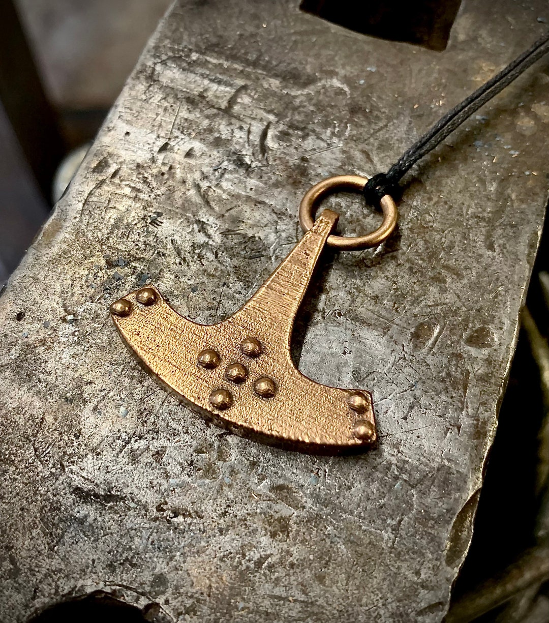 Orme Made Ukko Hammer Mjolnir Dot Motif Options of Copper - Etsy