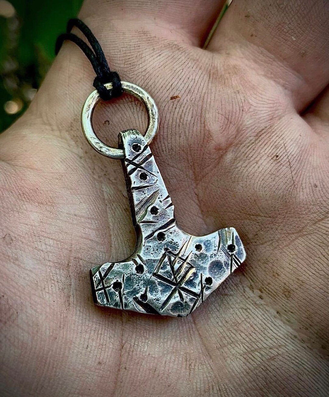 Orme Made Wolf Rune Berserker Rune Mjolnir Thors Hammer - Etsy