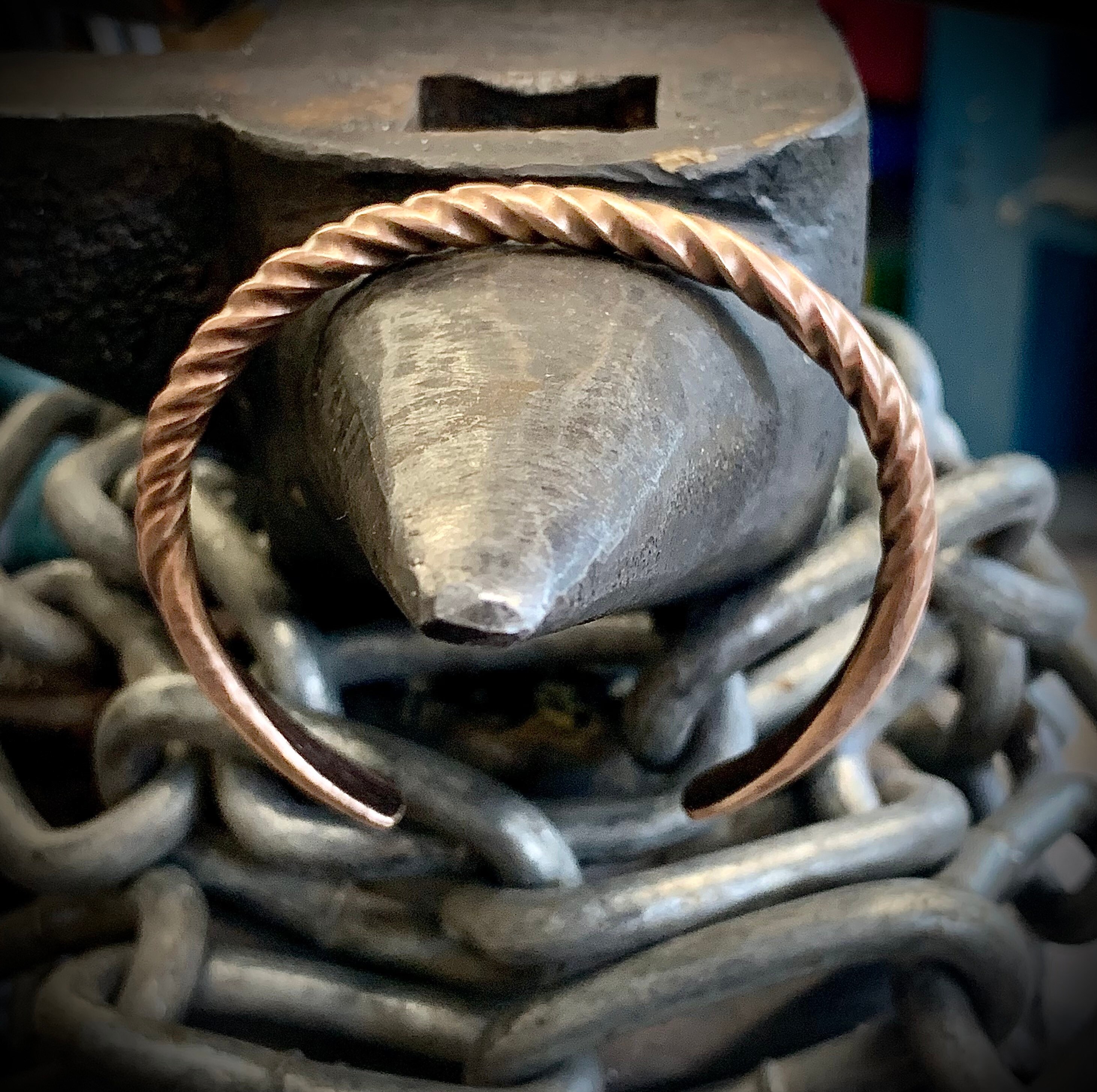 Hand Forged Solid Bronze Densely Twisted Viking Arm Ring Cuff - Etsy UK