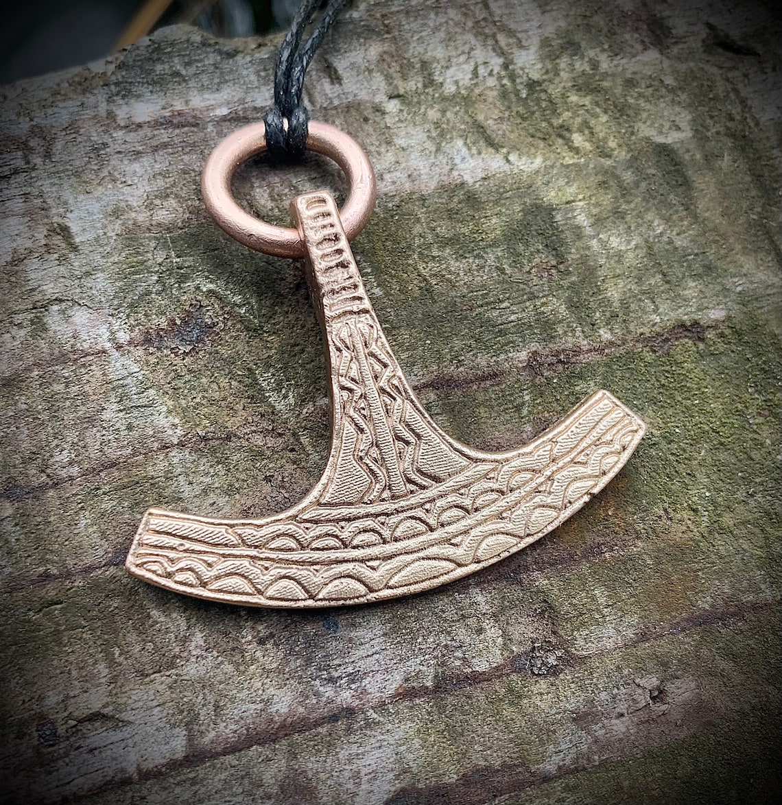 Traditionally Hand Cast Ukko Finnish Mjolnir Hammer In Bronze | Etsy