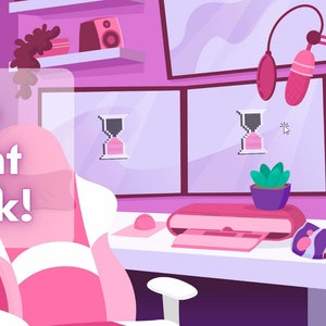 PINK GAMING Animierted Stream Pack - [for Twitch] - Etsy