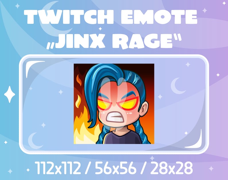 Twitch Emote Jinx Liga der Legenden Wut - Etsy.de
