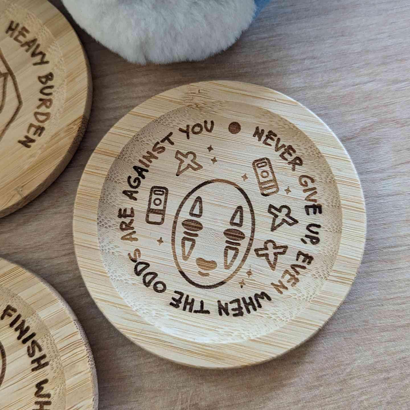 Set of 4 - Fanart - Studio Ghibli - Coasters - Cute and Kawaii - Etsy