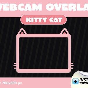 Webcam Overlay - Kitty Cat - Etsy