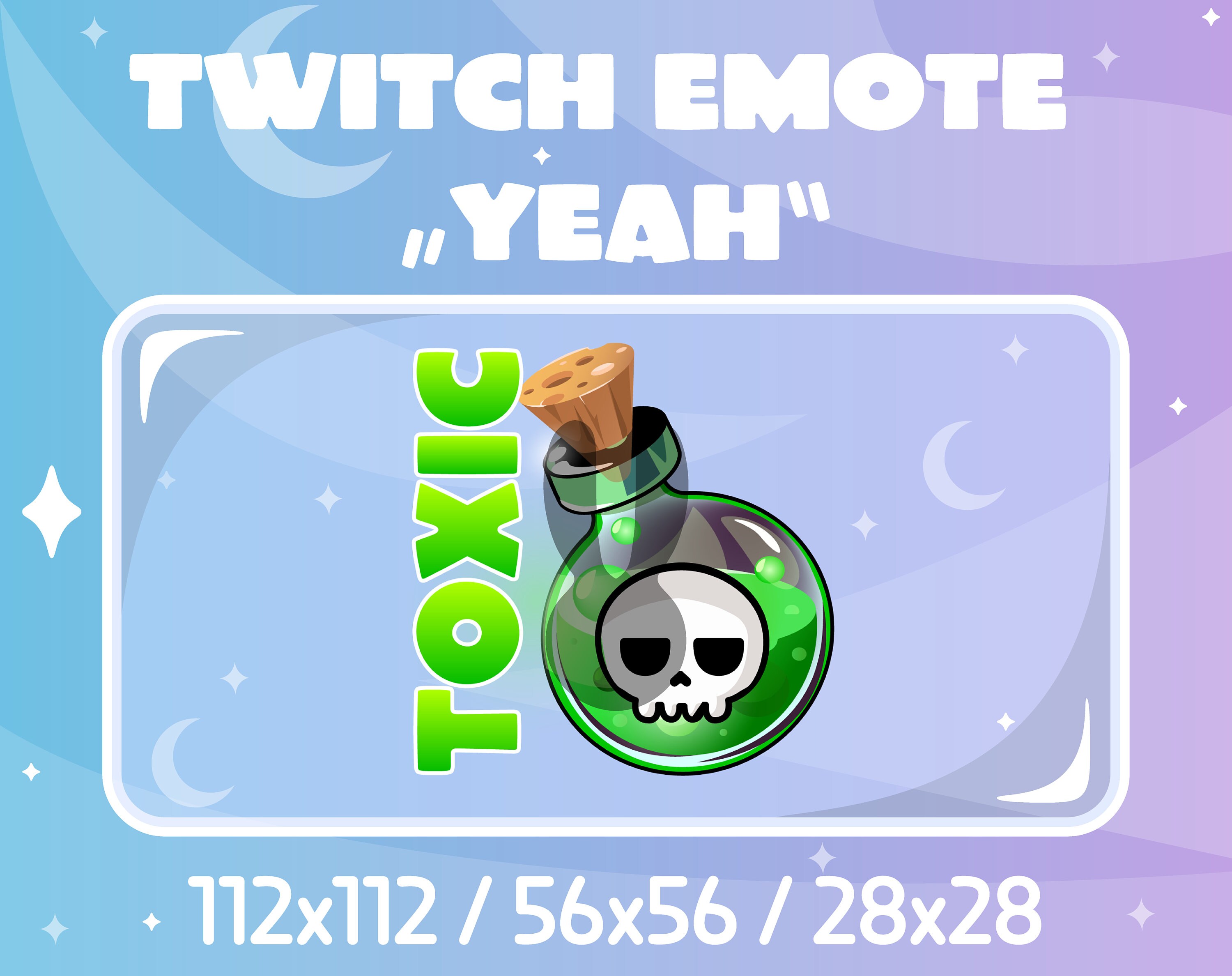 Twitch Emote Toxic | Etsy