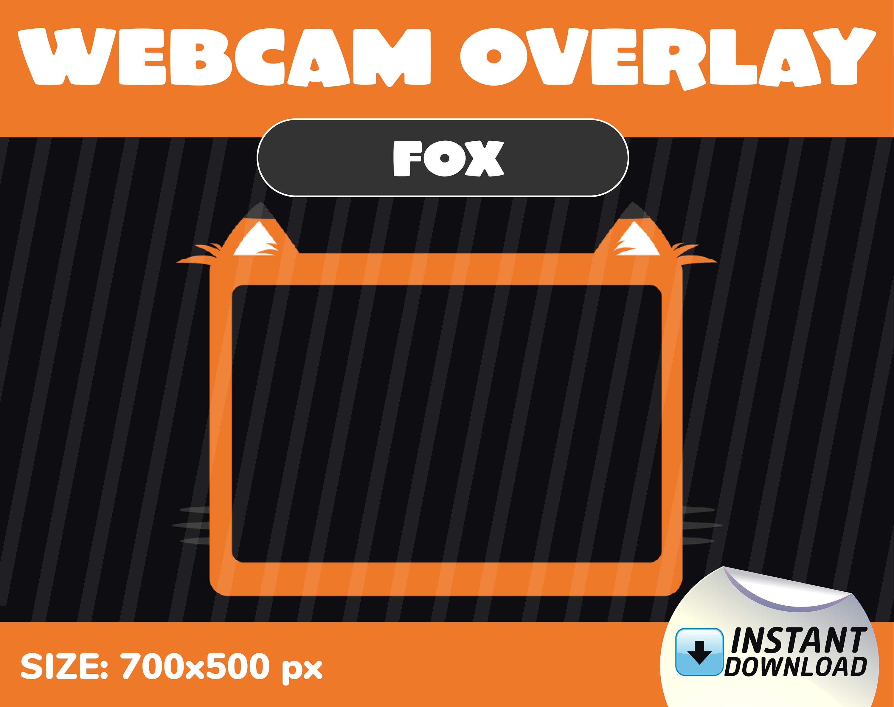 Webcam Overlay - Fox - Etsy