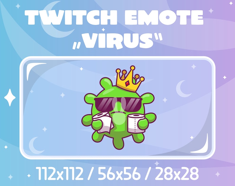 Twitch Emote - Virus - Etsy