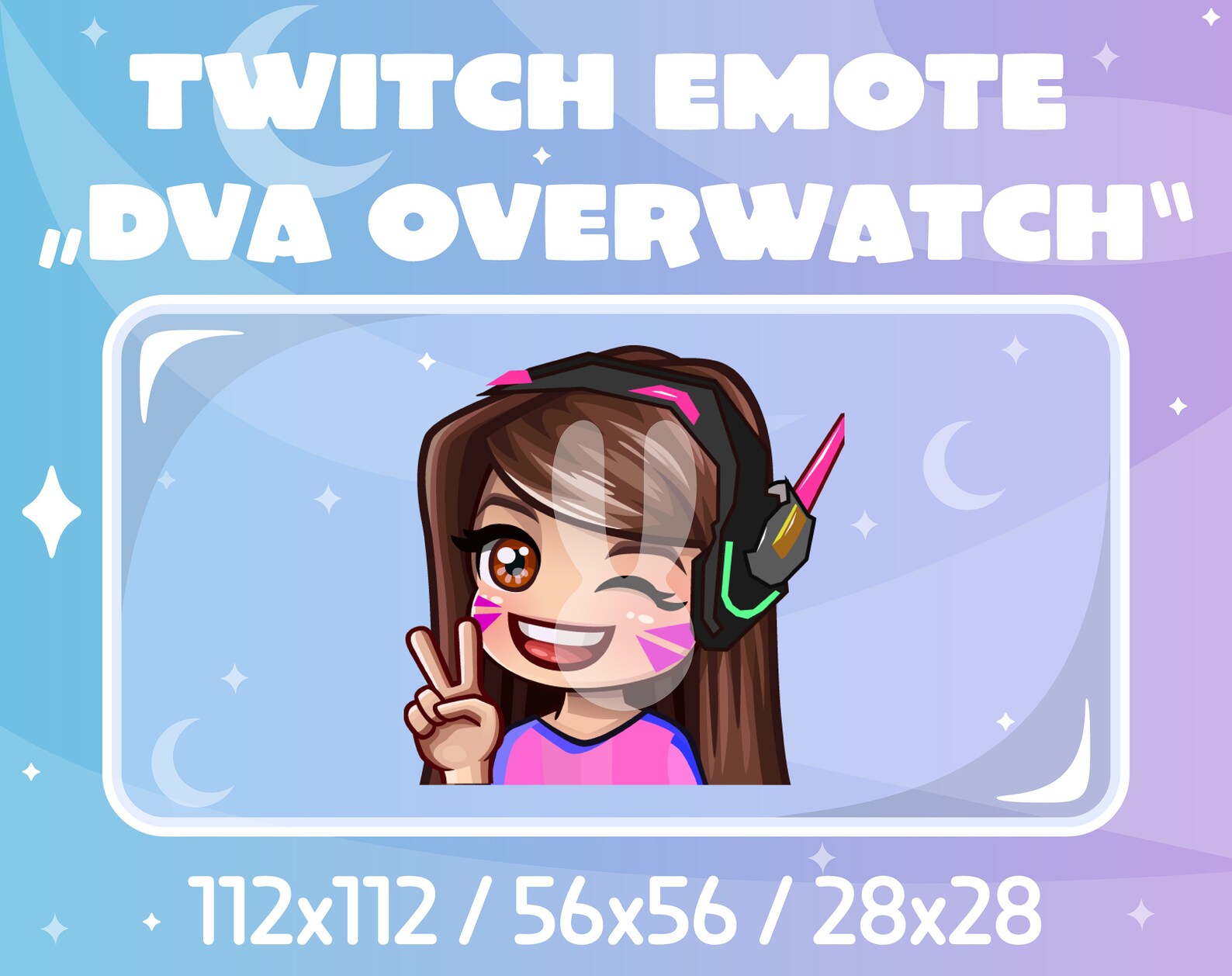 Twich Emote - DVA - Overwatch - Etsy
