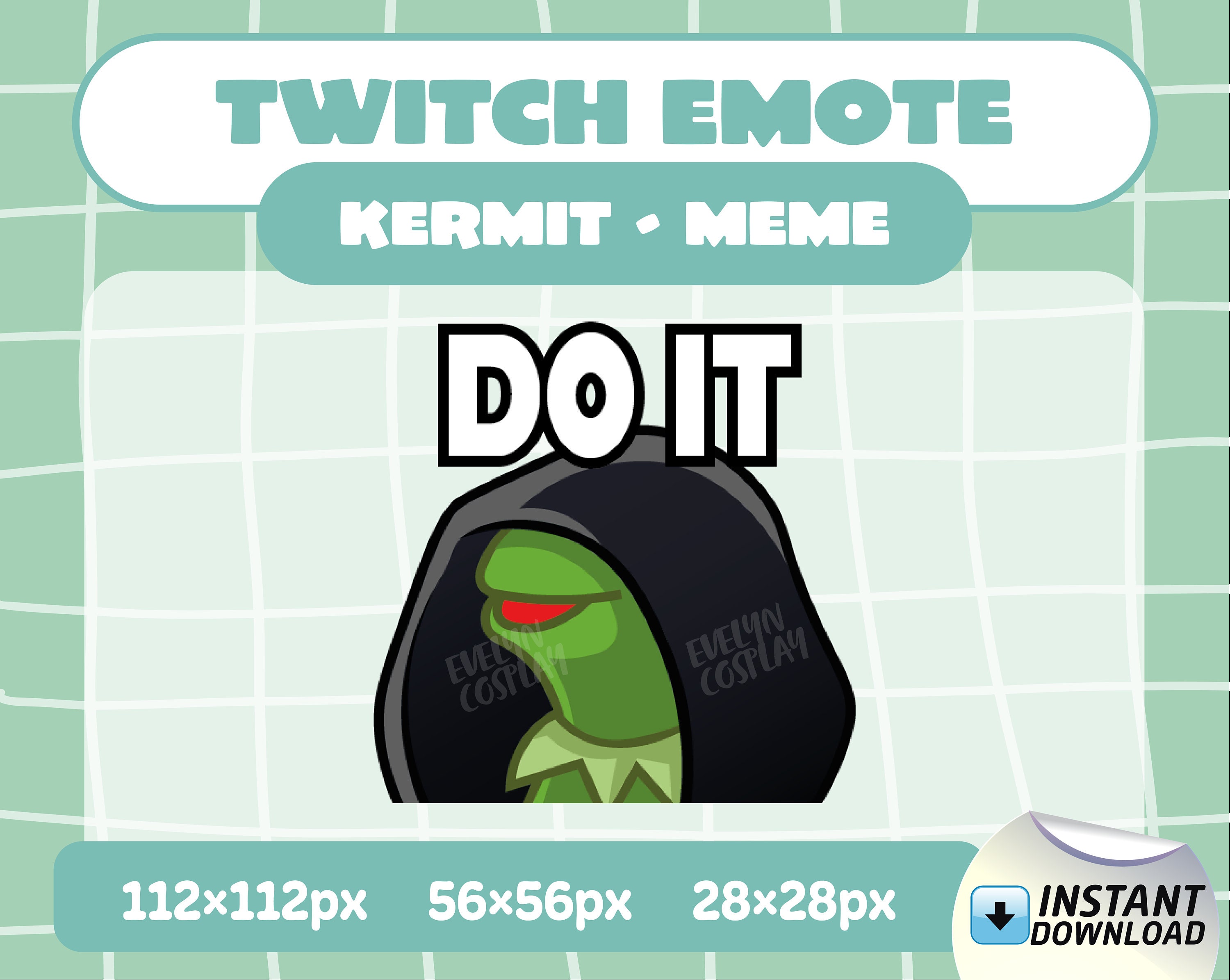 Twitch Emote Kermit DO IT Meme Dark Side - Etsy Schweiz