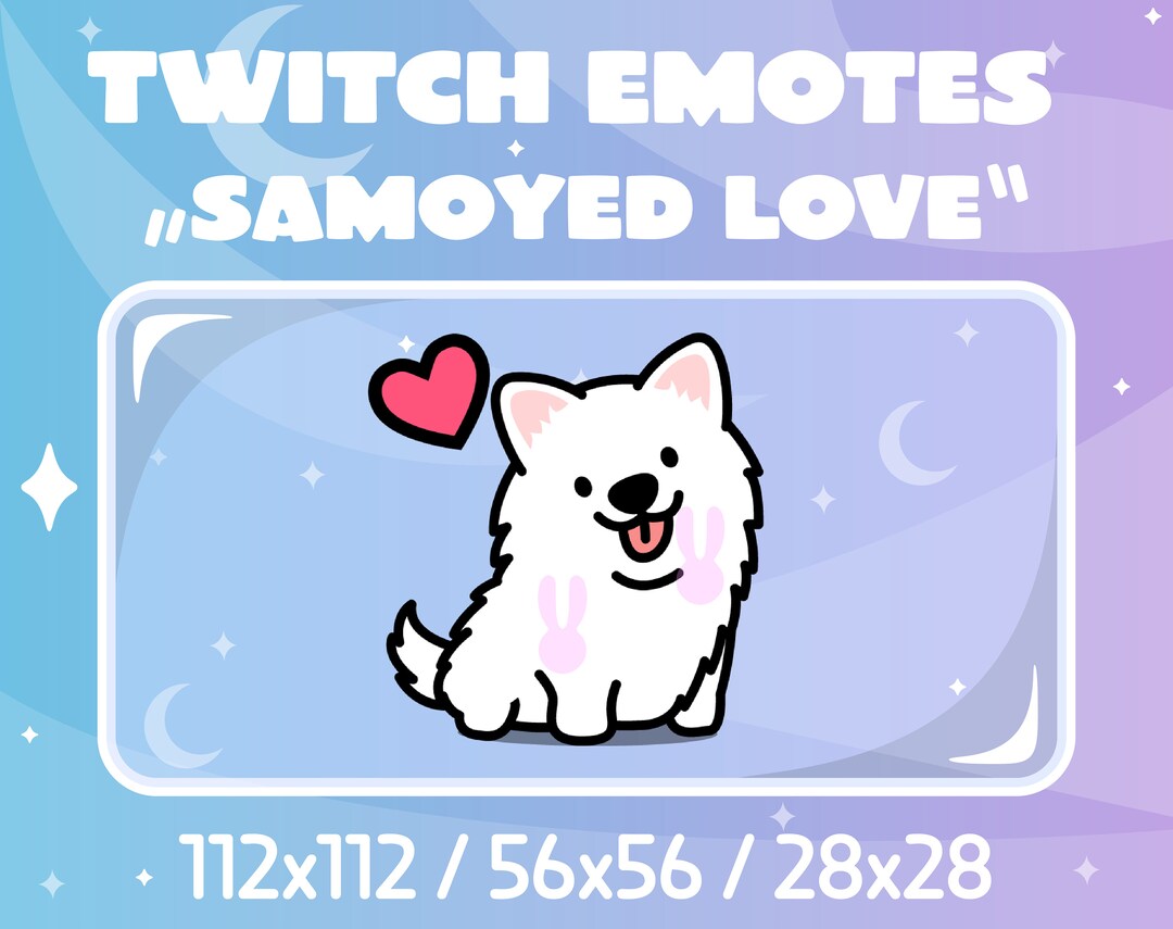 Twitch Emote - Samoyed Love - Etsy