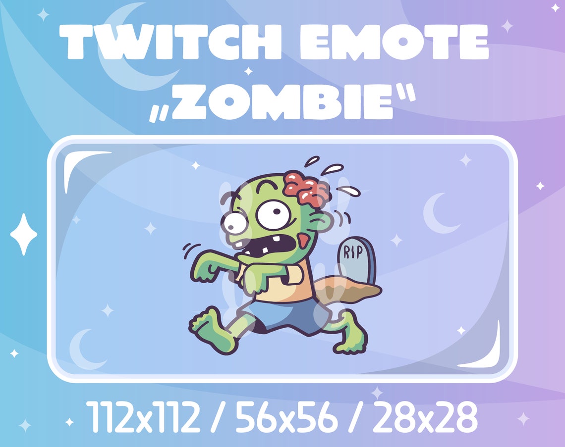Twitch Emote Zombie | Etsy