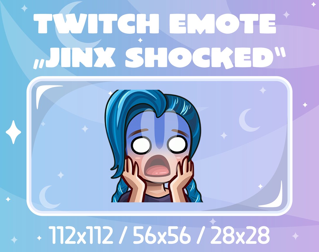 Twitch Emote - Jinx Shocked - Etsy