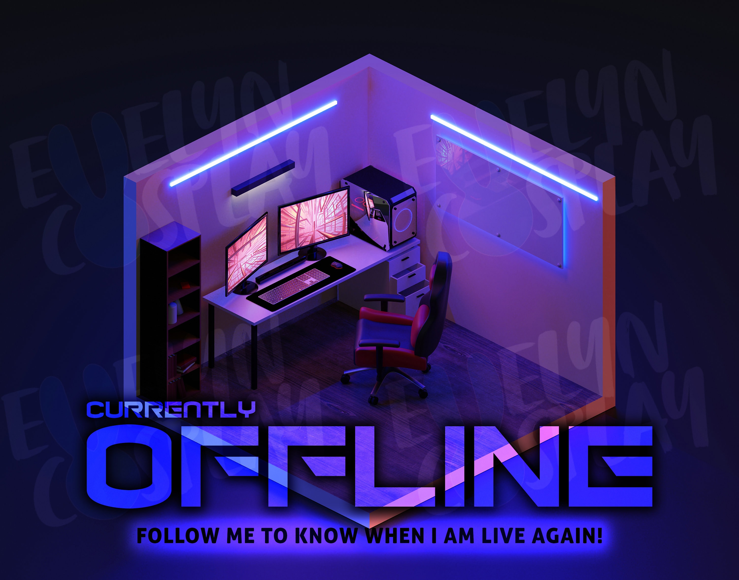 Offline Banner - Gaming Room - Etsy