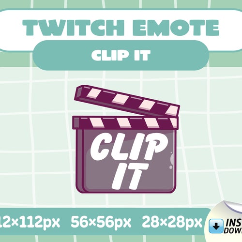 Twitch Emote Clip It - Etsy