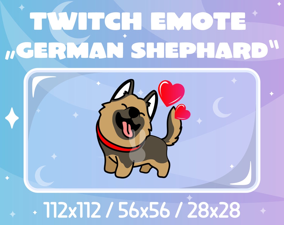 Twitch Emote - German Shephard - Etsy
