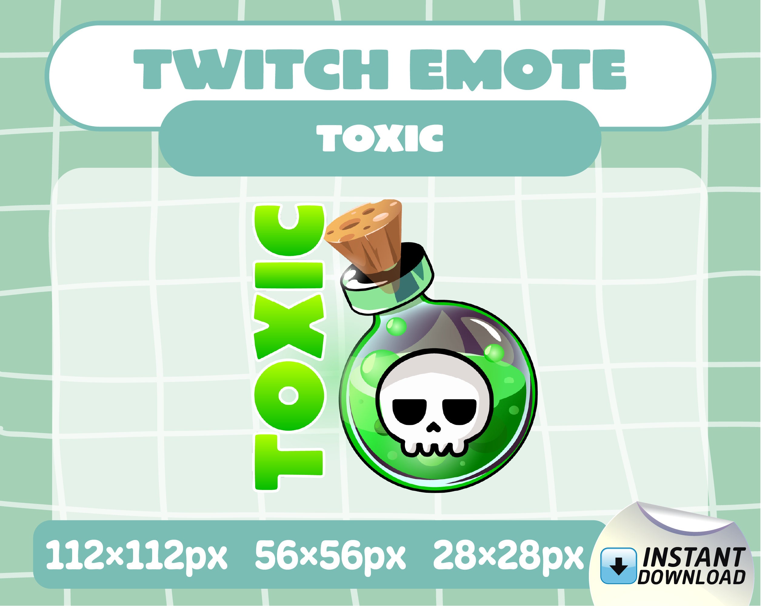 Twitch Emote Toxic - Etsy