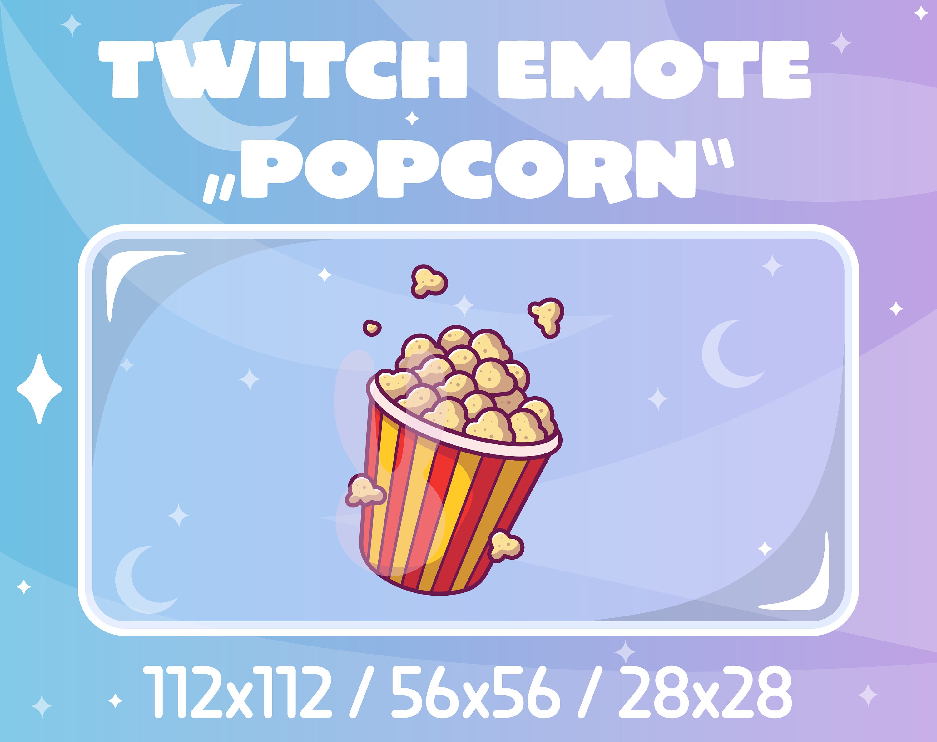 Twitch Emote Popcorn - Etsy Australia