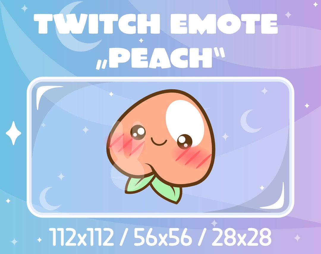 Twitch Emote - Peach - Etsy