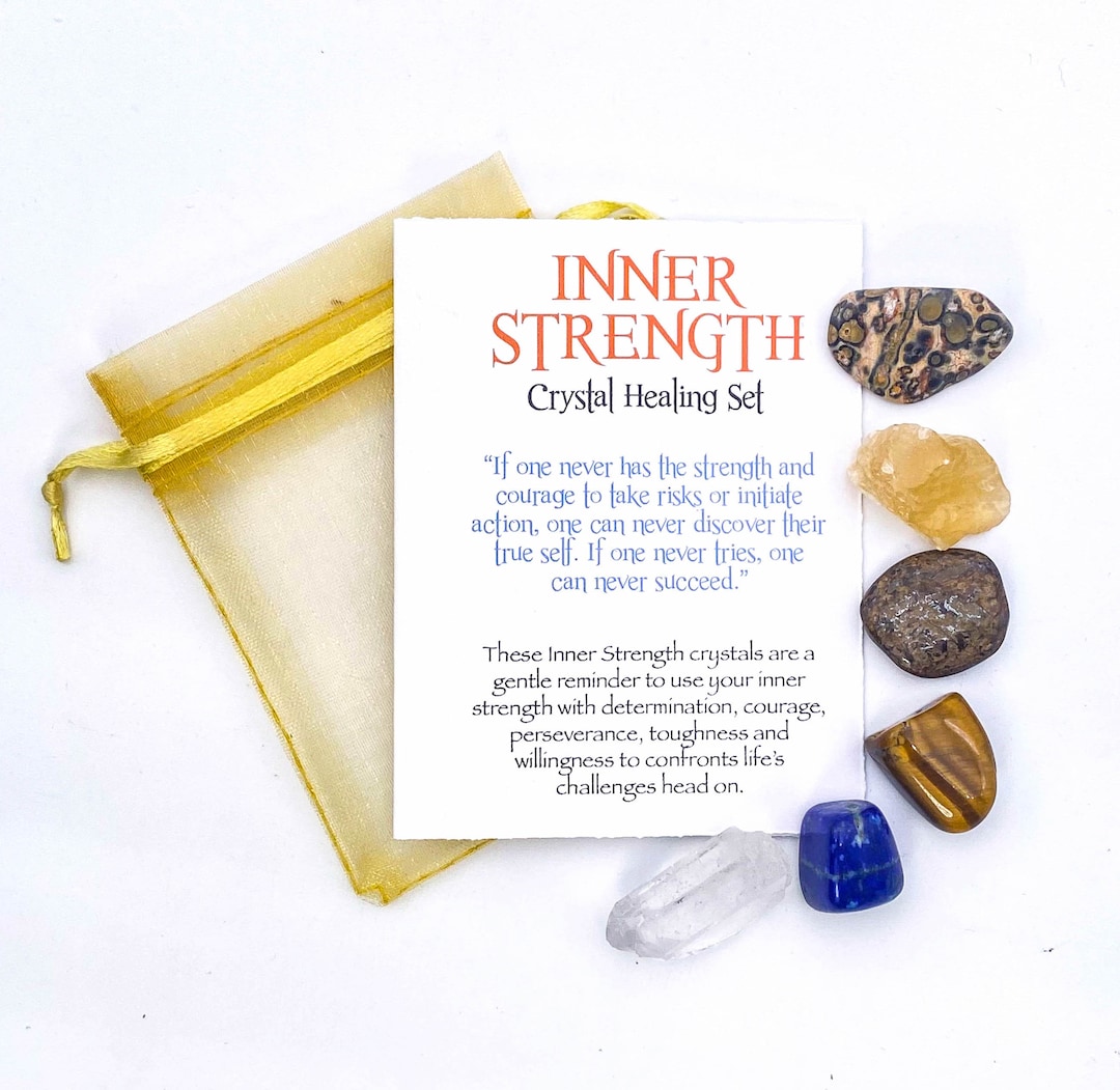 Inner Strength Crystal Healing Set, Crystal Remedy, Crystal ...