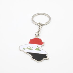 Key Chains - Iraq Design - Iraq Map - Iraq Pendant - Iraq Flag - Free ...
