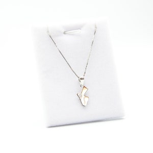 Jordan Pendant , Jordan Necklace , 925 Sterling Silver , Map Pendant ...