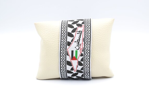 Palestine Bracelet Palestinian Fabric Bracelet Kuffieh - Etsy