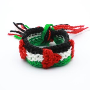 Palestine Bracelet , Bracelet Flag , Palestine Design , Soft Wool ...