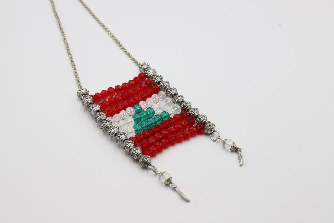 Lebanon Flag Crystal Banner , Lebanon Flag Crystal , Mirror Hanger ...