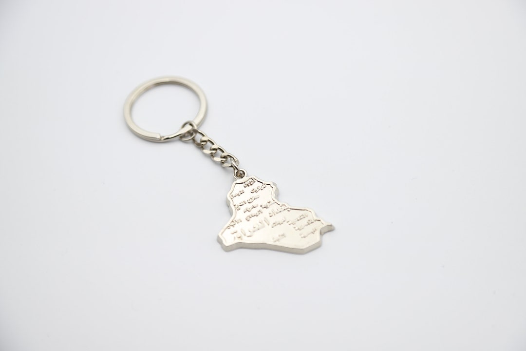 Iraq Map Key Chain Iraq Design Iraq Map Iraq Pendant - Etsy