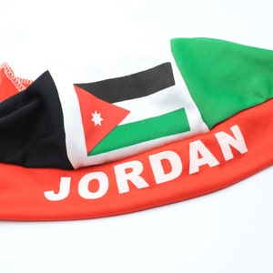 Jordan Head Band , Adjustable Bandana , Flag Design , Jordan Flag , Flag Design , Jordan , Head ...