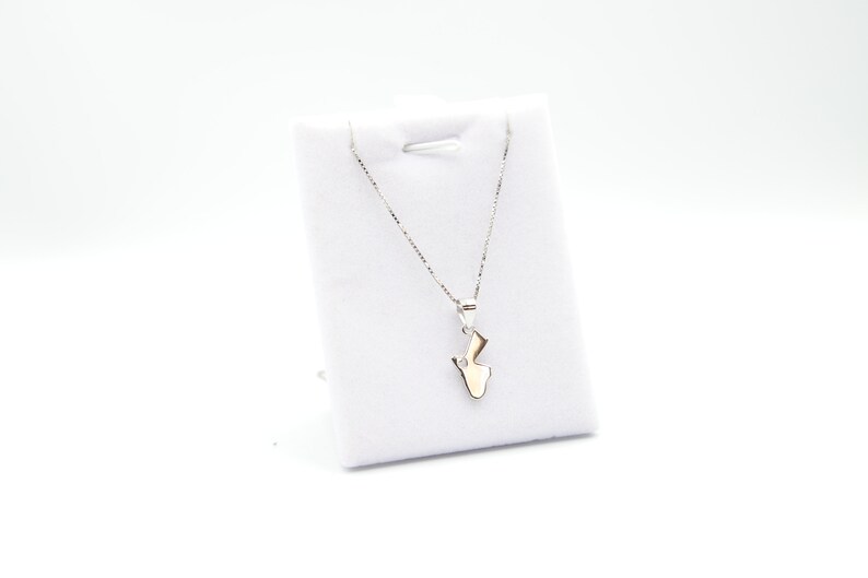 Jordan Pendant Jordan Necklace 925 Sterling Silver Map - Etsy