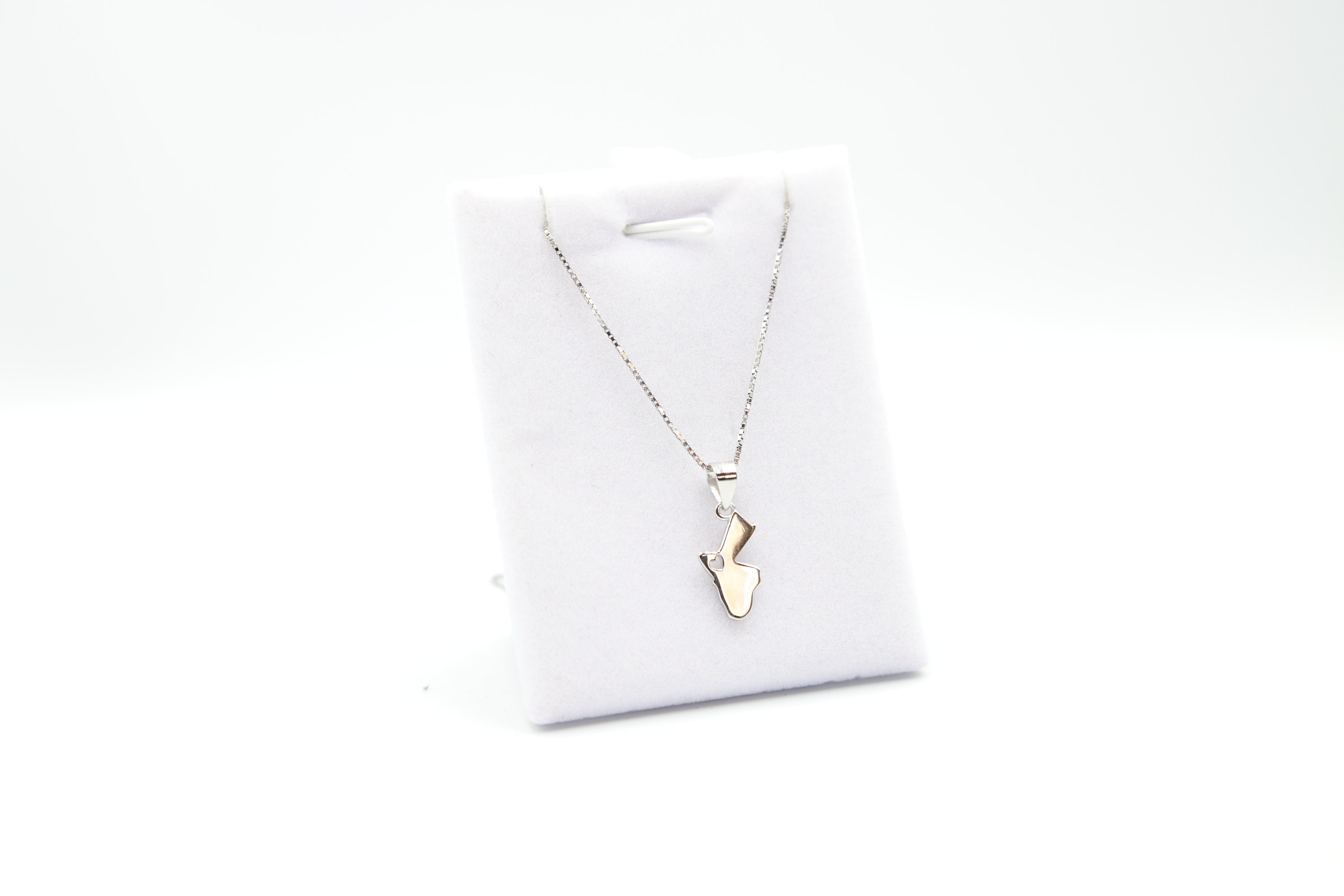 Jordan Pendant Jordan Necklace 925 Sterling Silver Map - Etsy