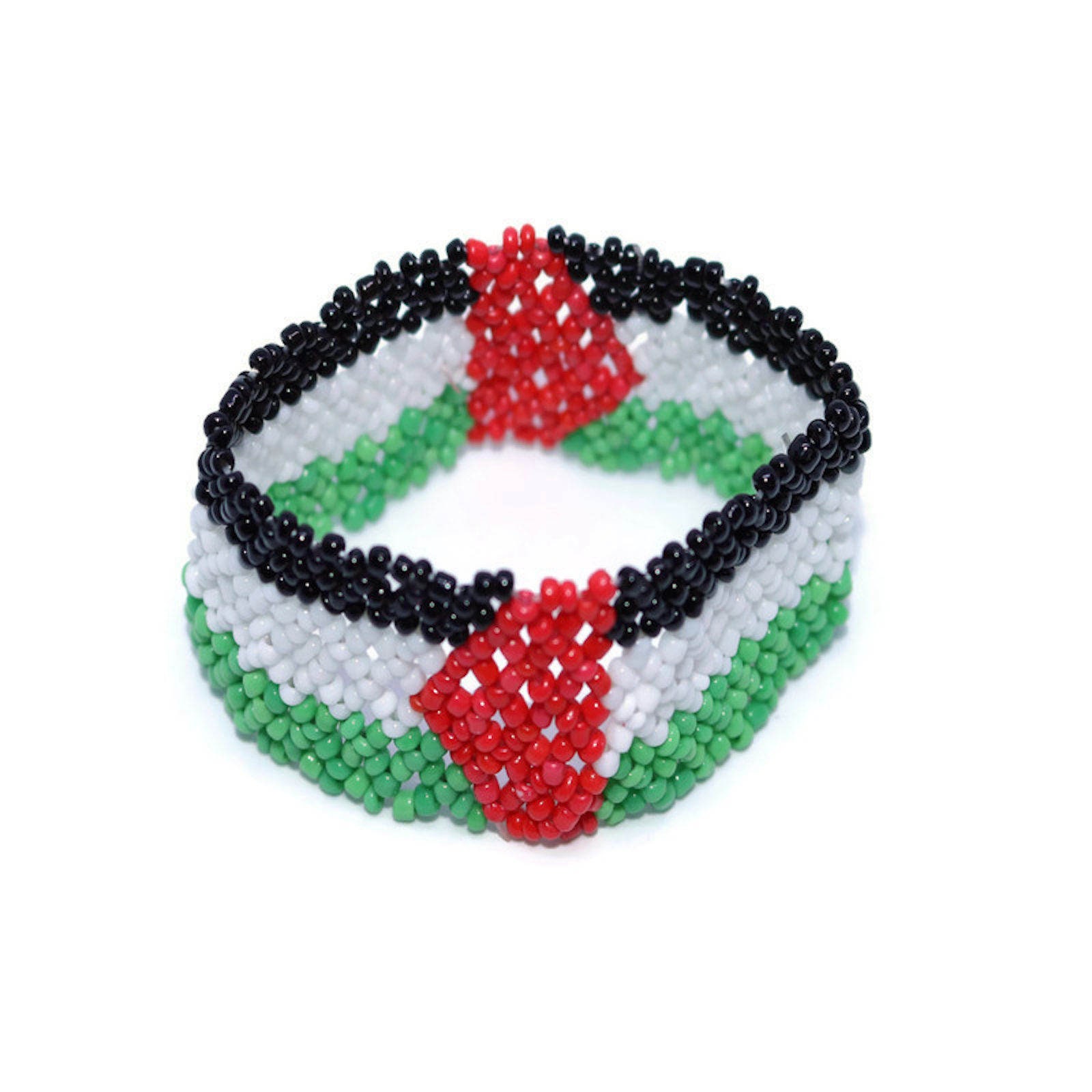 Palestine Bracelet Palestine Flag Design Bracelet Beaded | Etsy
