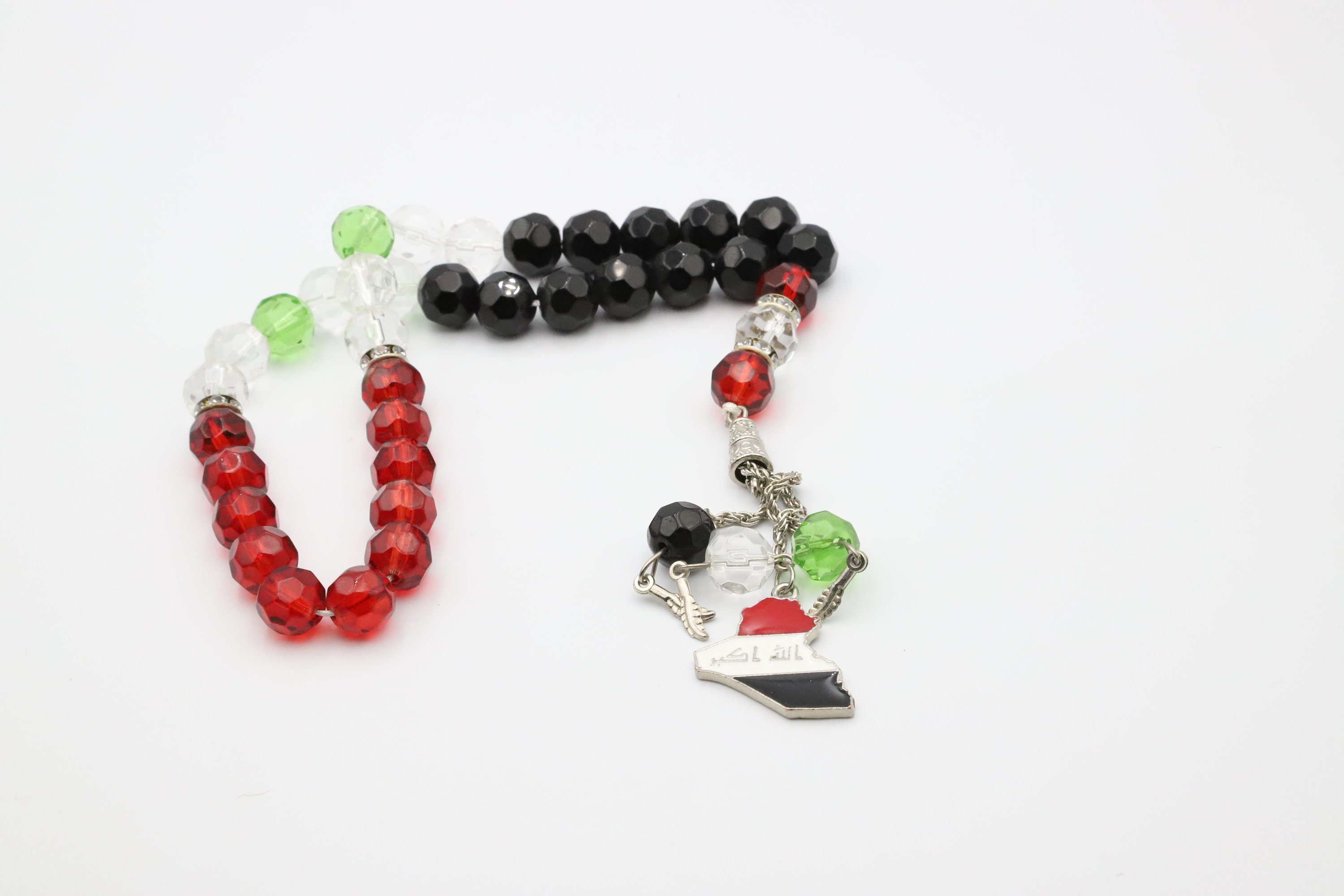 Iraq Flag Prayer Beads Handmade Iraq Map Design Iraqi - Etsy