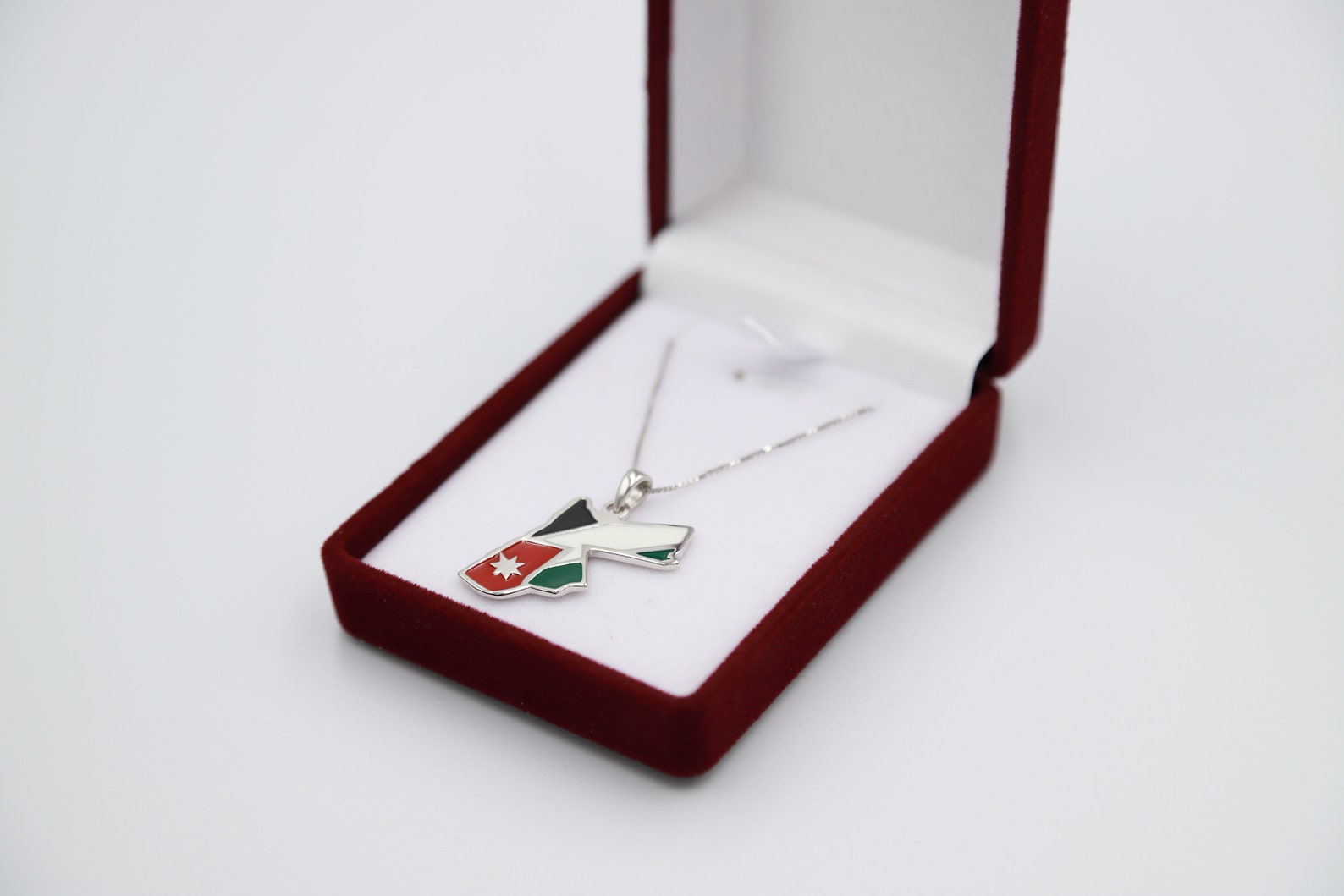 Jordan Necklace Jordan pendant 925 sterling silver Map | Etsy