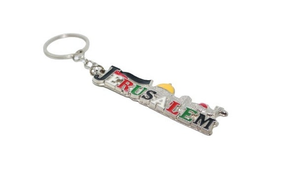 Jerusalem Keychains Palestine Designed Jerusalem Free | Etsy