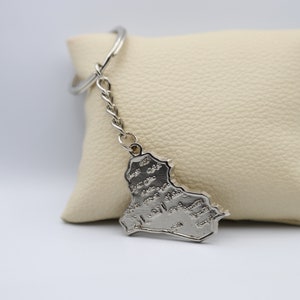 Iraq Map Key Chain - Iraq Design - Iraq Map - Iraq Pendant - Iraq ...