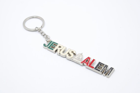 Jerusalem Keychains Palestine Designed Jerusalem Free | Etsy