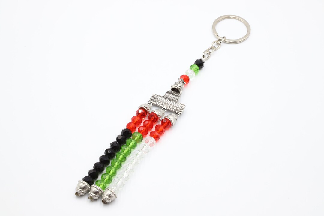 Palestine Flag Crystal Key Chain , Palestine Design , Palestine Flag ...