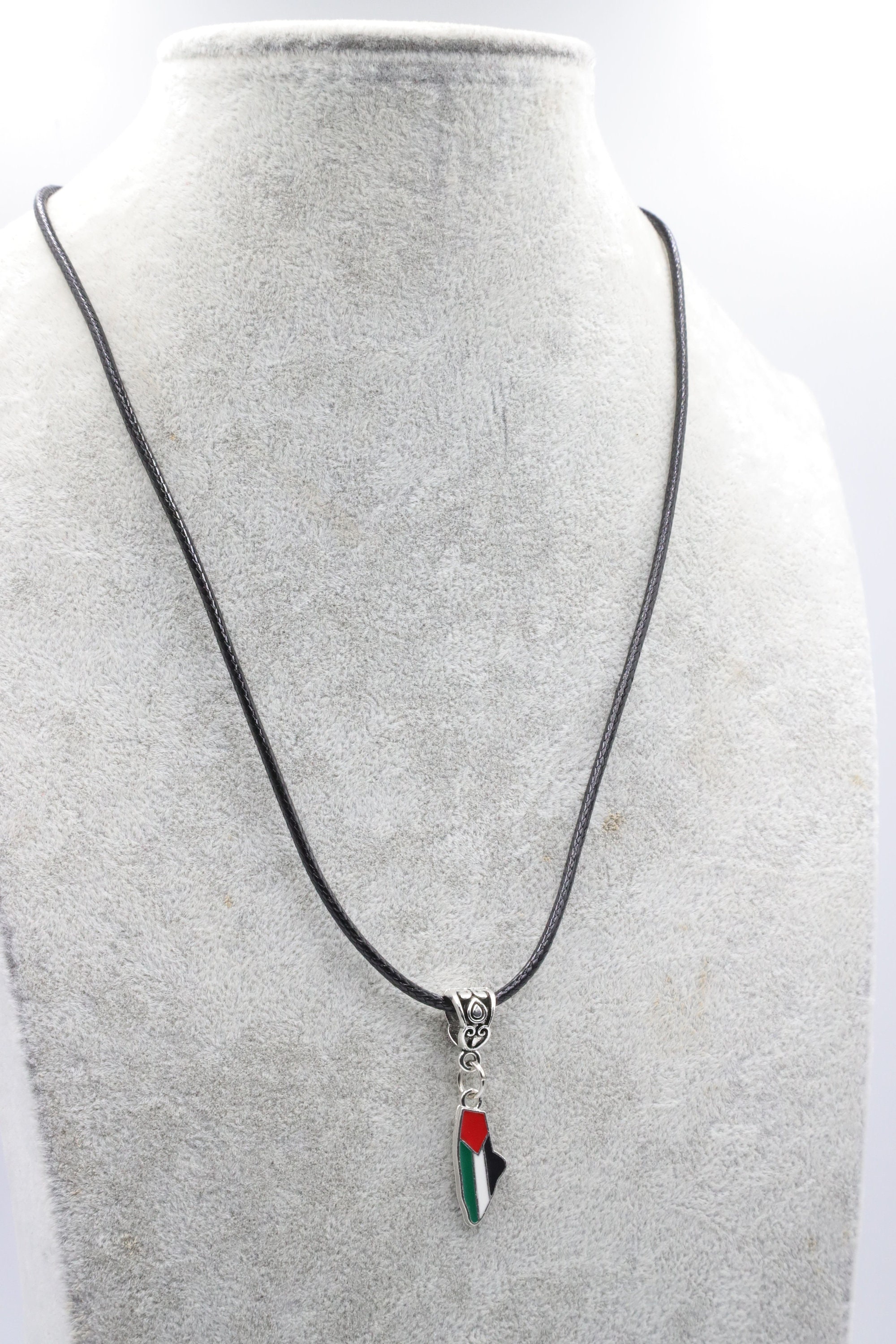 Palestine Necklace Map Necklace Palestine Design - Etsy
