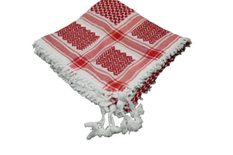 Jordanian Scarf Red Scarf Keffiyeh Scarf Hattah - Etsy