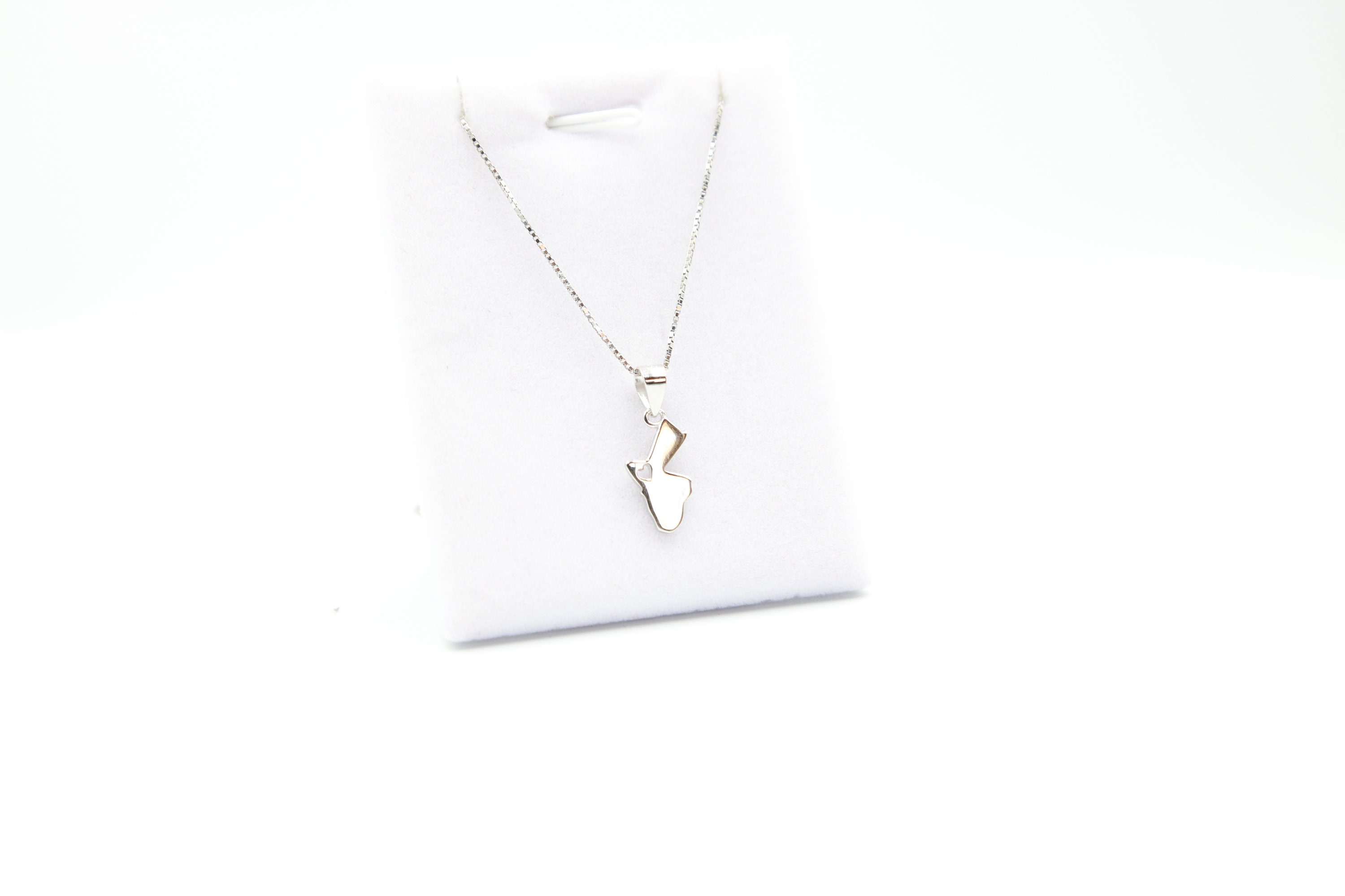 Jordan Pendant Jordan Necklace 925 Sterling Silver Map - Etsy