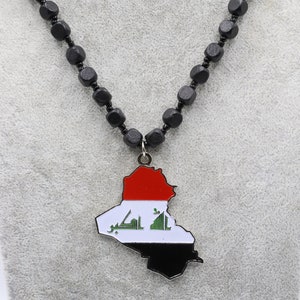 Iraq Map Necklace Iraq Flag Necklace Flag Iraq Design Iraq Map Iraq ...