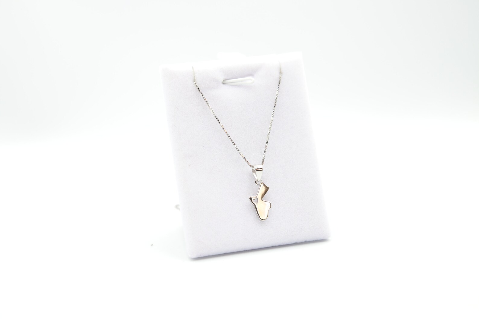 Jordan Pendant Jordan Necklace 925 Sterling Silver Map - Etsy