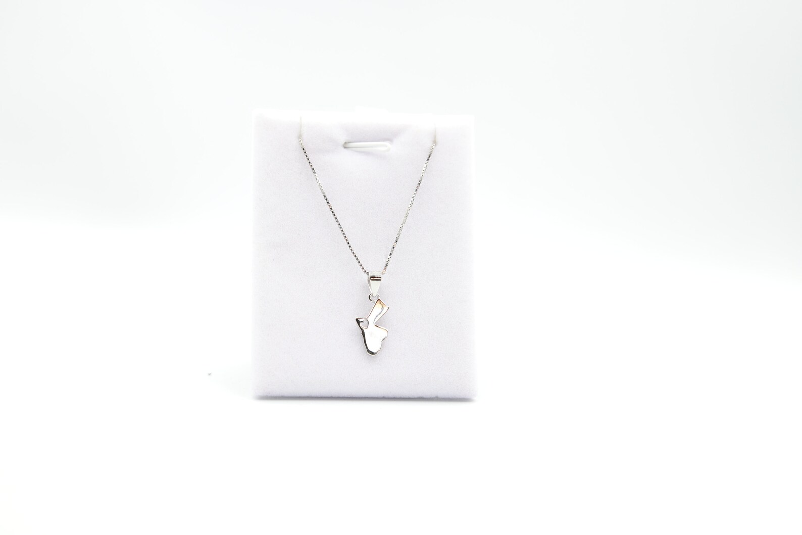 Jordan Pendant Jordan Necklace 925 Sterling Silver Map - Etsy