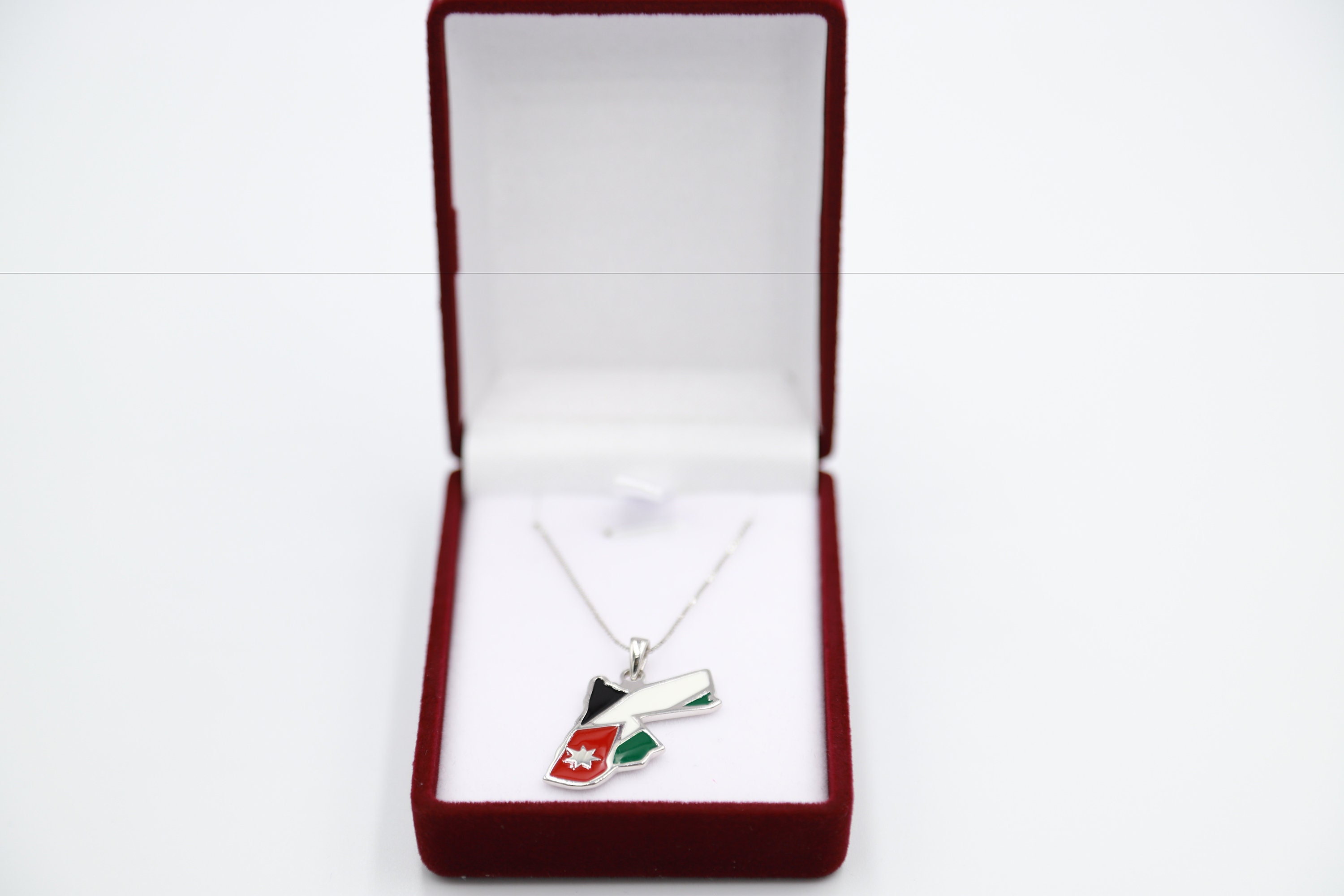 Jordan Necklace Jordan pendant 925 sterling silver Map | Etsy