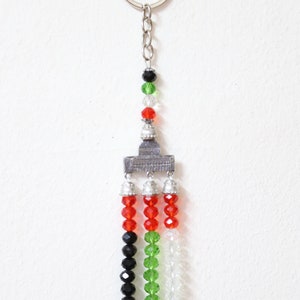 Palestine Flag Crystal Key Chain , Palestine Design , Palestine Flag ...