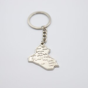 Iraq Map Key Chain - Iraq Design - Iraq Map - Iraq Pendant - Iraq ...